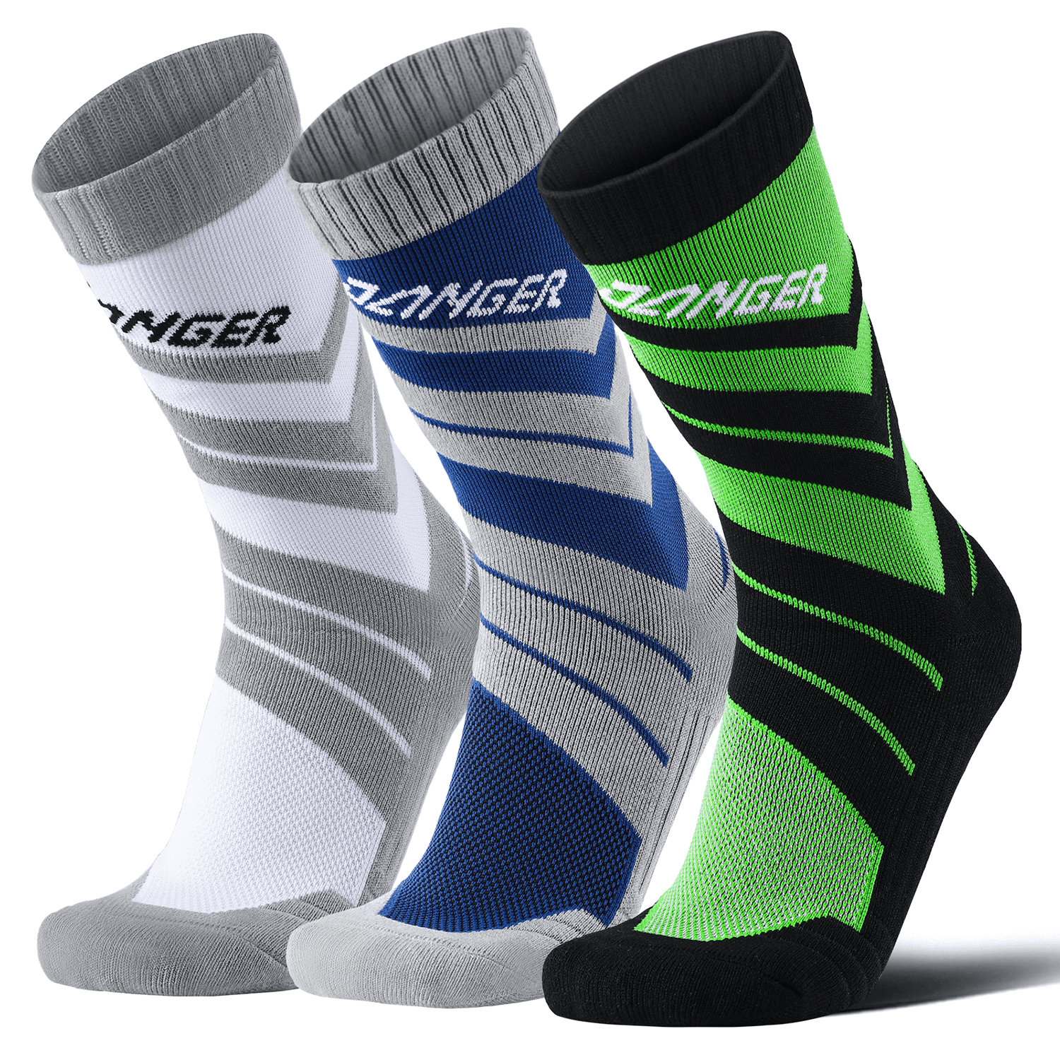 3 Pairs Of Men's Athletic Socks,Sweat Absorption And Moisture Wicking ...