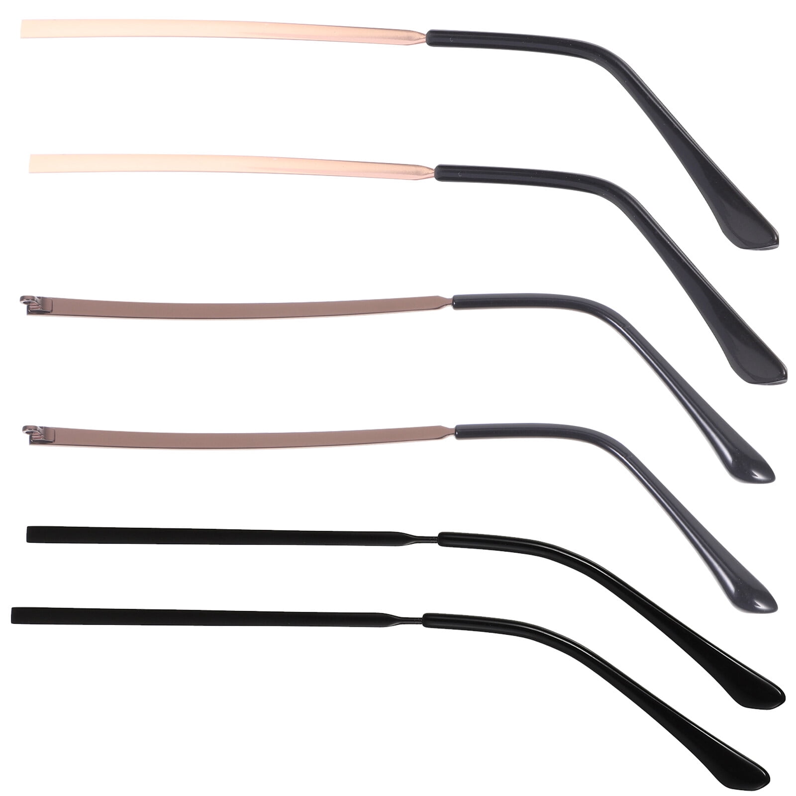 3 Pairs Metal Glasses Replacement Arms Universal Eyeglasses Temple ...