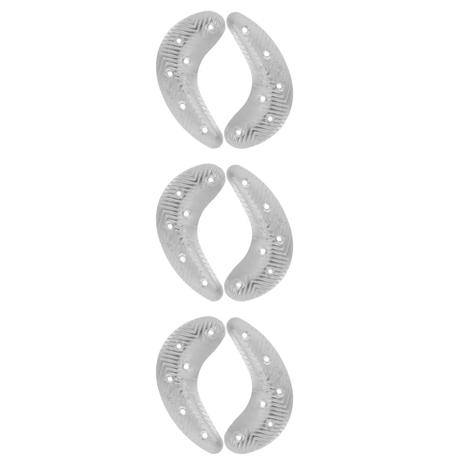 3 Pairs Metal Heel Guard Plates Repair Pads With Nails For Men Boots ...