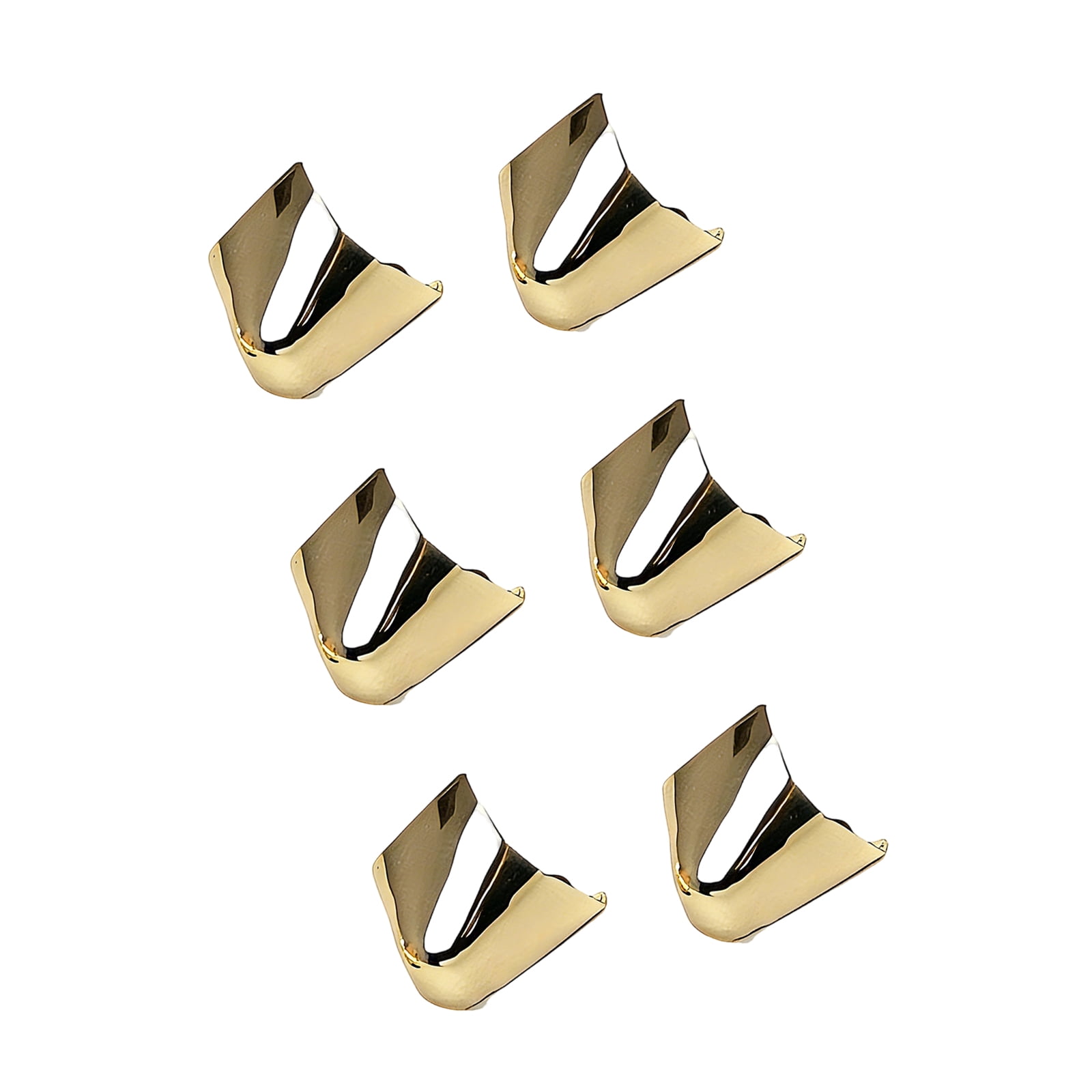 3 Pairs Metal Shoes Pointed Protector Caps Triangular High Heel Toe ...