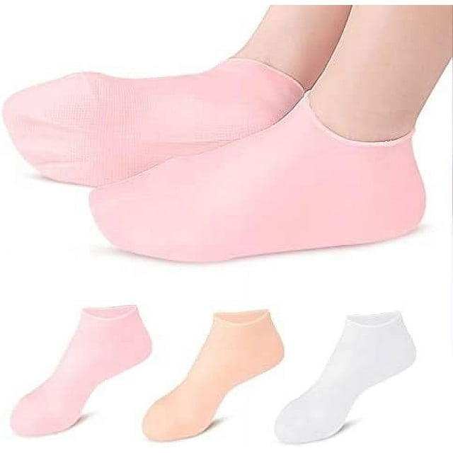 3 Pairs Moisturizing Socks Overnight, Thin Foot Spa Socks Cotton ...