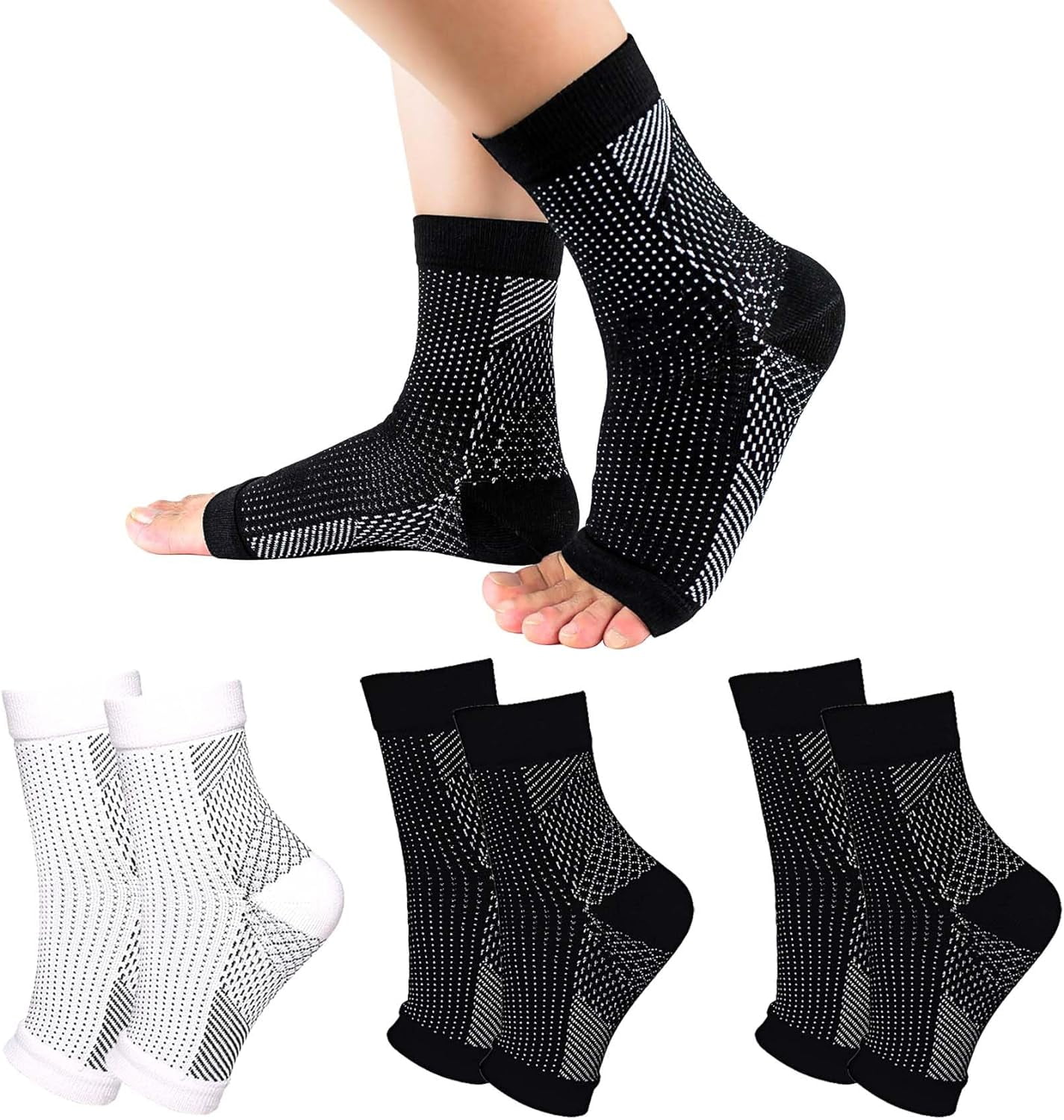 Customer reviews for 3 Pairs Neuropathy Socks for Women and Men, Soothe ...