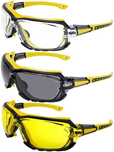 3 Pairs Octane Motorcycle Sunglasses Riding Glasses for Men or Women ...