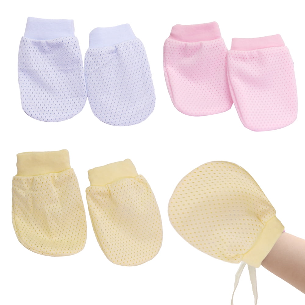 3 Pairs Of Baby Mesh Gloves, Scratch Resistant Gloves For Both Male And ...