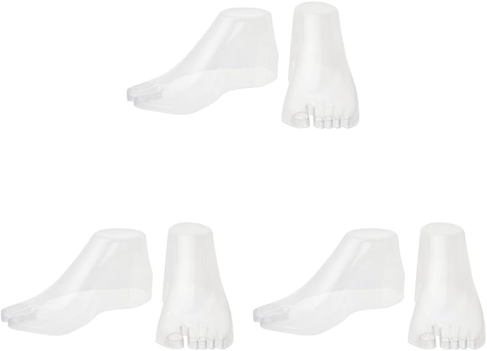 3 Pairs Plastic Foot Model Tools Stretcher Sandal Support Shaper Clear ...