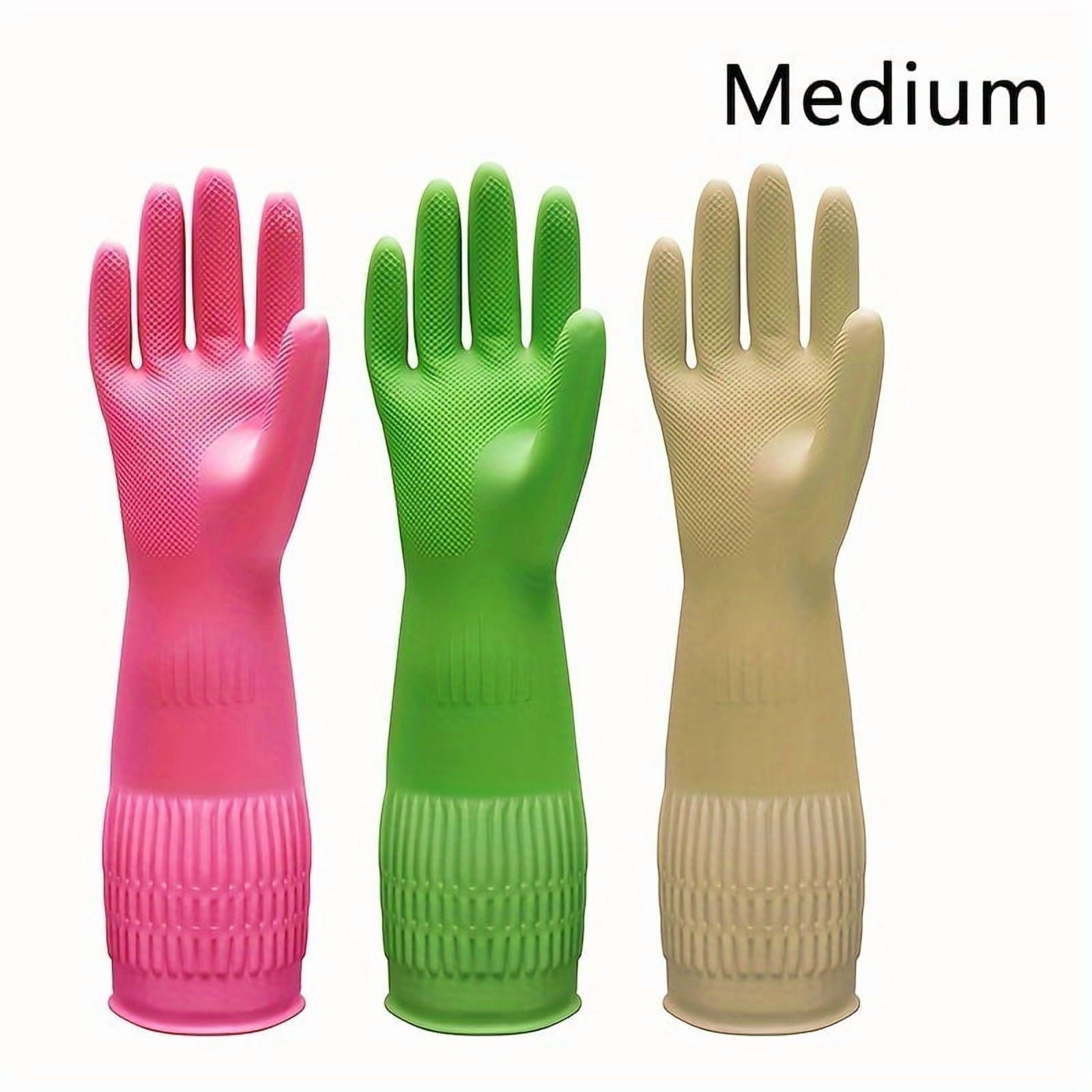 3 Pairs of Premium Cleaning Gloves - Waterproof, Non-slip, Durable for ...