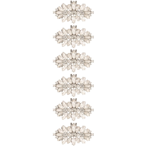 3 Pairs Removable Rhinestone Shoe Clips Crystal Shoe Buckles Decorative ...