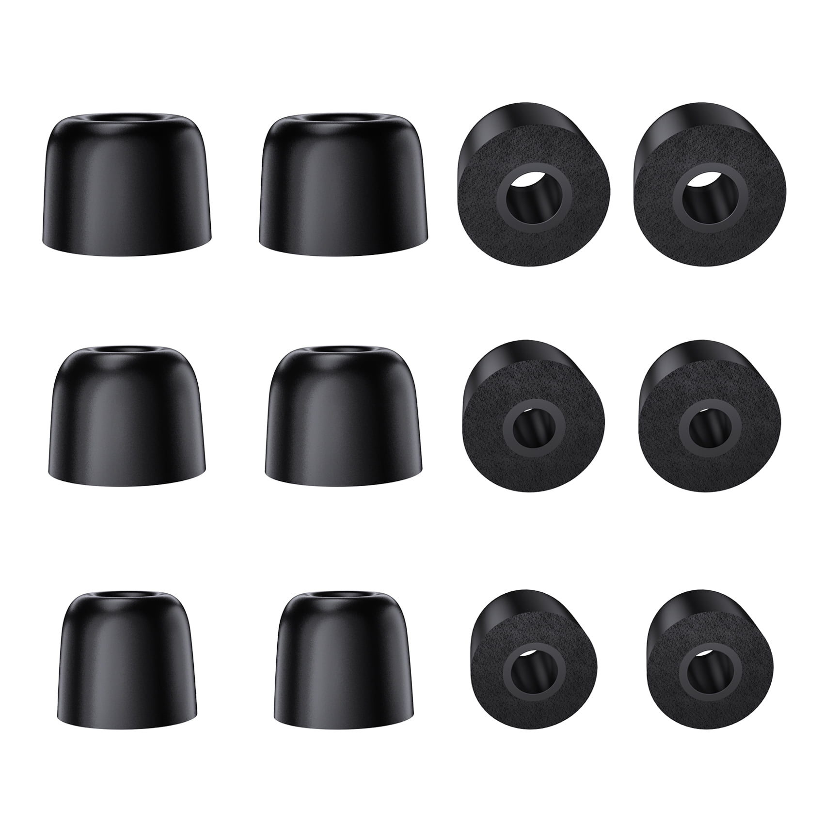 3 Pairs Replacement Ear tips for in-Ear Headphones Memory Foam Eartips ...