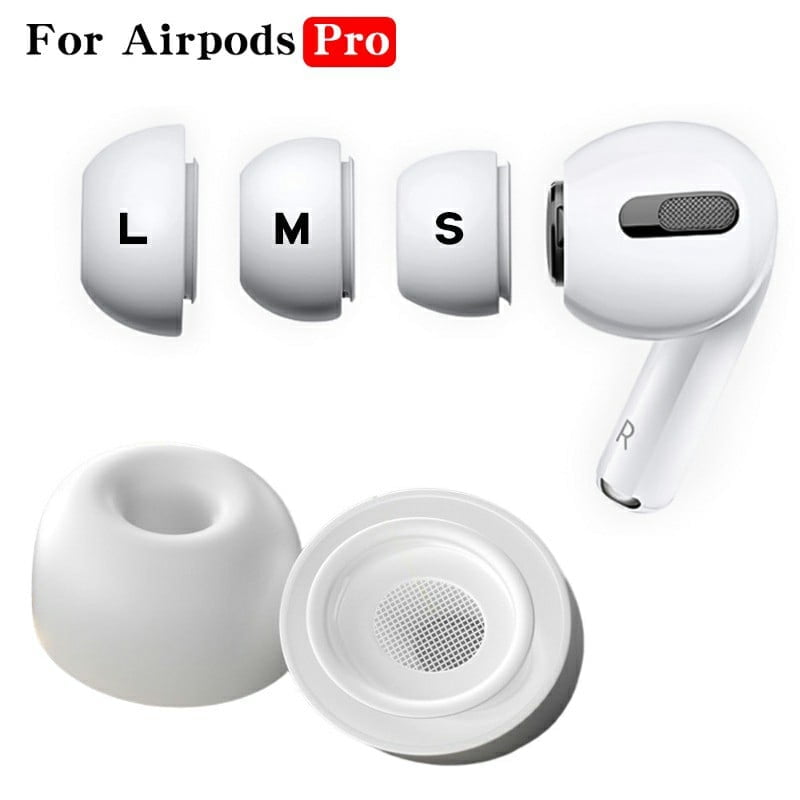 3 Pairs Replacement Eartips For AirPods Pro 1/2 Tips Buds Silicone ...