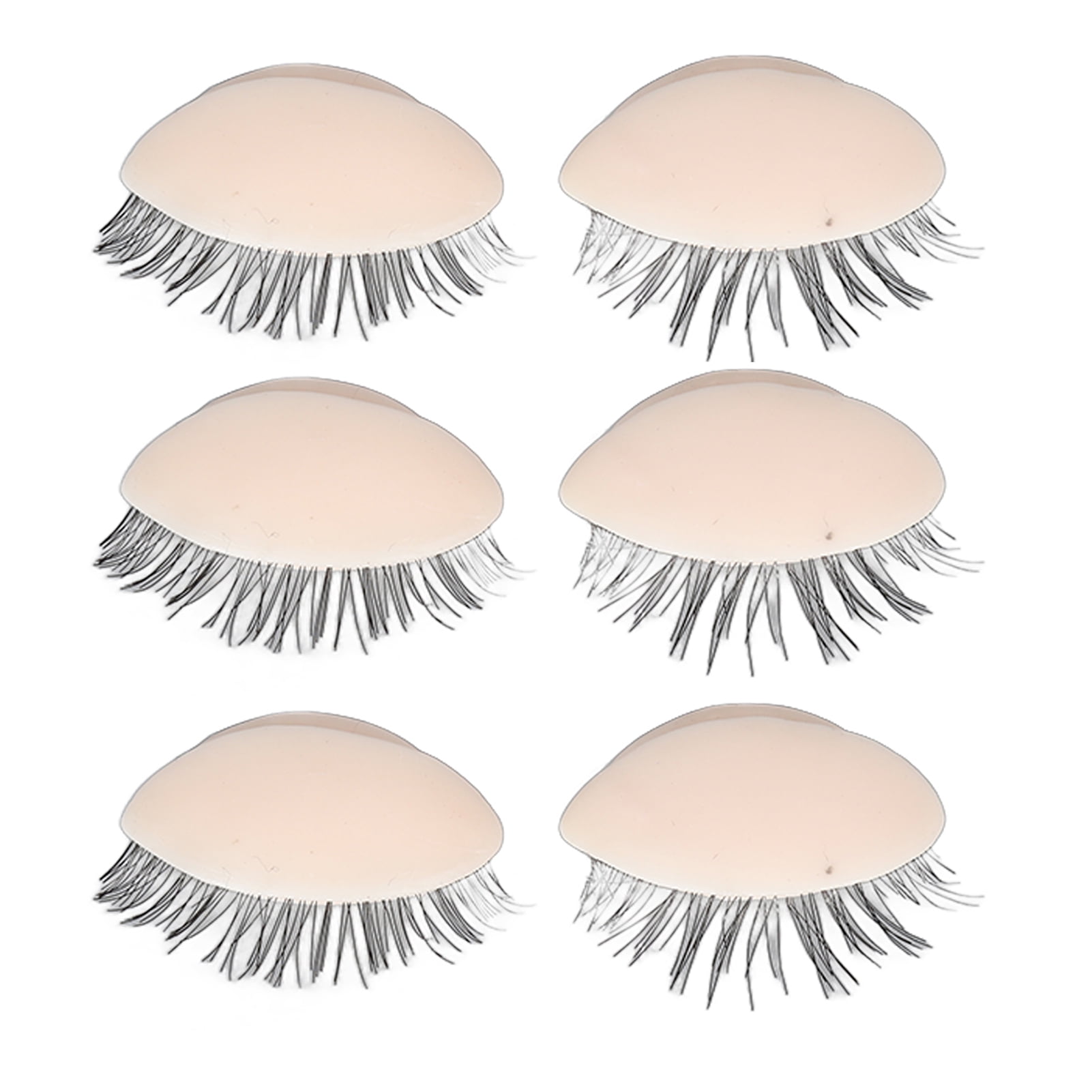 3 Pairs Replacement Eyelids for Mannequin Removable Realistic Eyelids ...