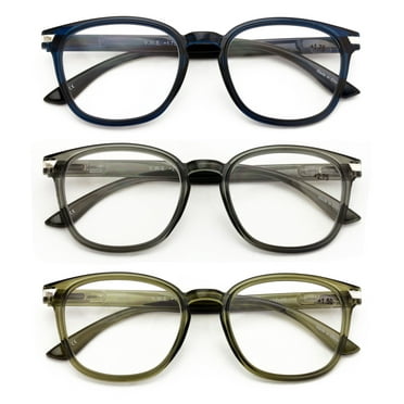 10 Pairs Comfortable Men Or Women Round Reading Glasses – Clear Lens ...