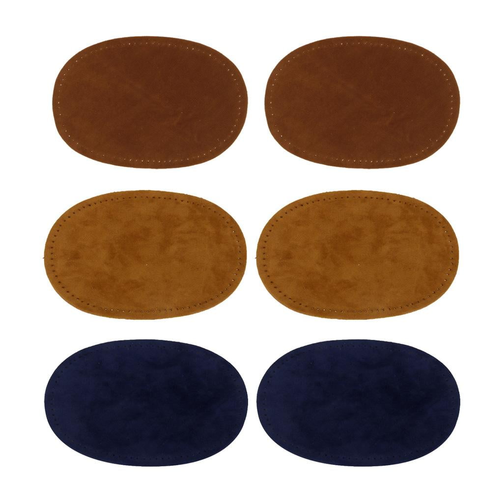 3 Pairs Sew On Suede Oval Elbow Knee Patches for Sweater Repair Crafts ...