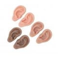 3 Pairs Silicone Ear Model Soft Flexible Ears 3 Colors Artificial ...