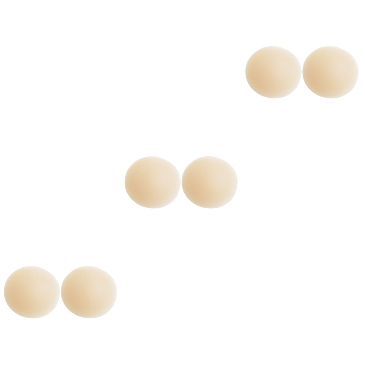 3 Pairs Silicone Stickers Nipples Pasty Pasties Covers Seamless Lady ...