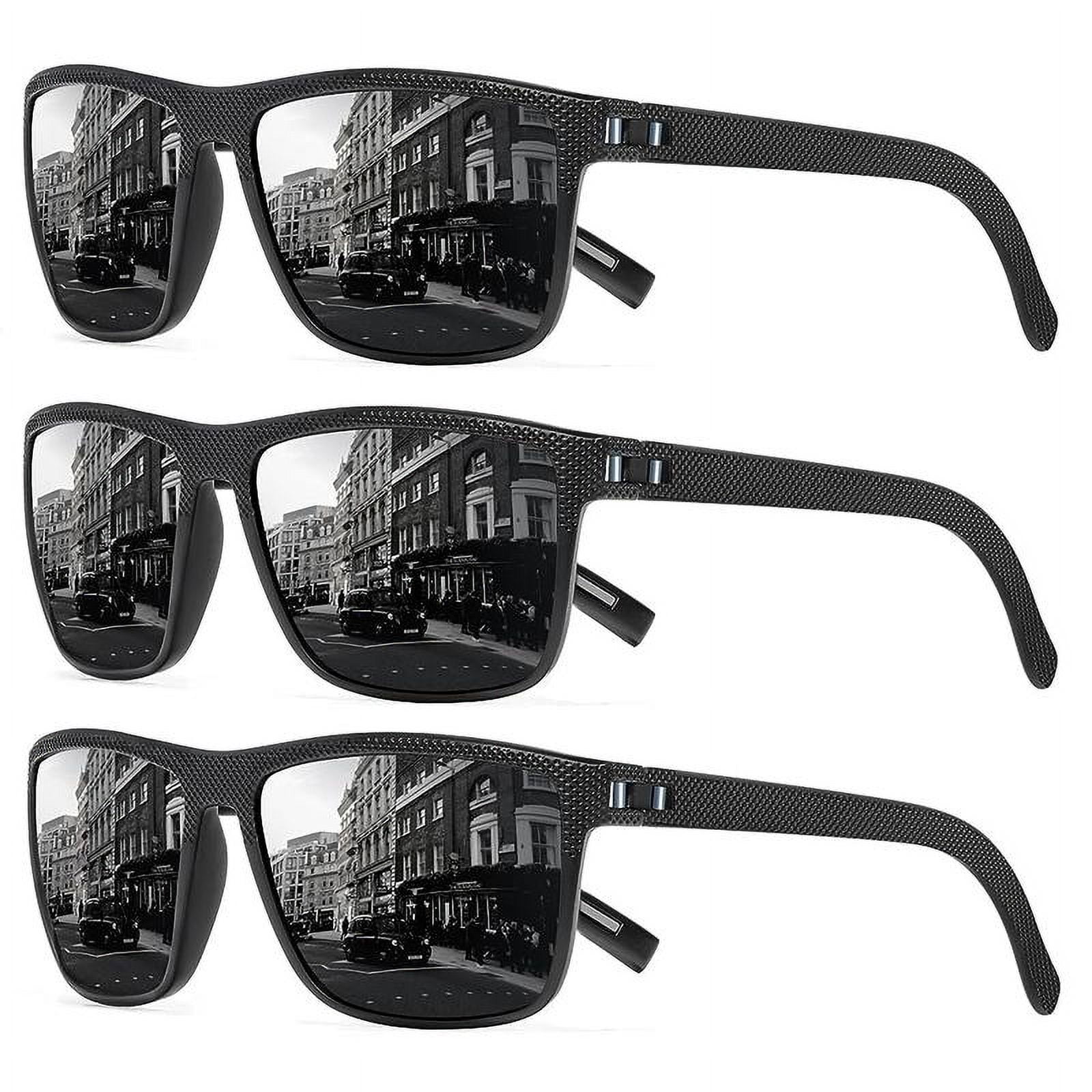 3 Pairs Simple Sunglasses For Everyday Use, Unisex Polarized Glasses ...