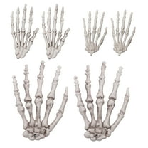 HOMEMAXS 1 Pair Skeleton Hand Bone Scary Skeleton Decorations Plastic ...