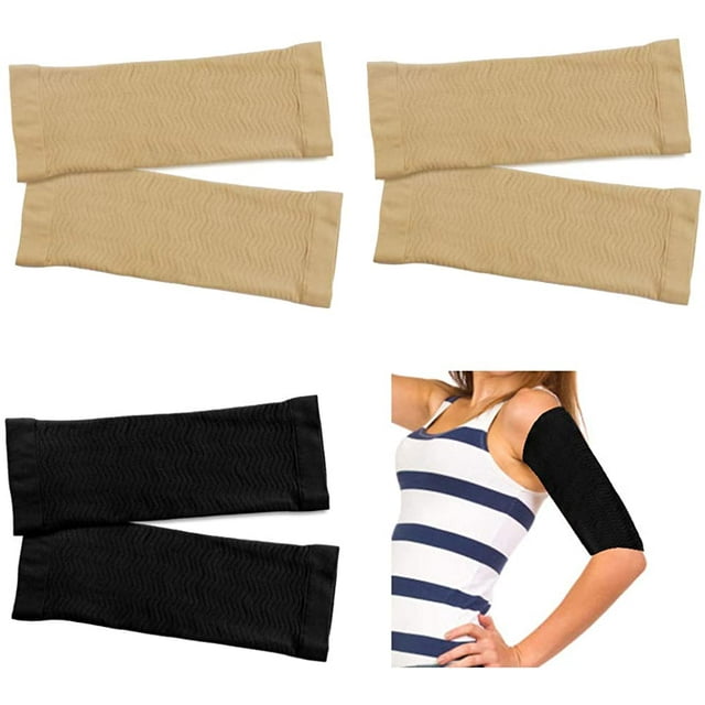 3 Pairs Slimming Arm Shaper, One Size Upper Elastic Arm Compression ...