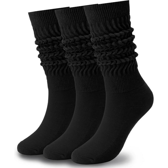Slouch Socks for Women Size 9-11 Soft Extra Long Scrunch Knee High Boot ...