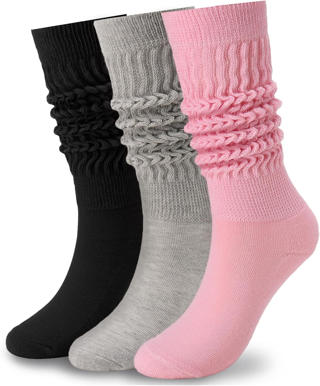 Only Available at LEMORE 3 Pairs Slouch Socks for Women Size 9-11 Soft ...
