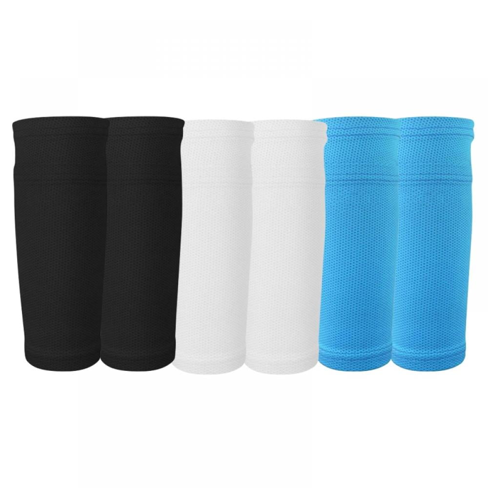 3 Pairs Soccer Shin Guard Socks for Kids Youth Adult, Breathable Calf ...