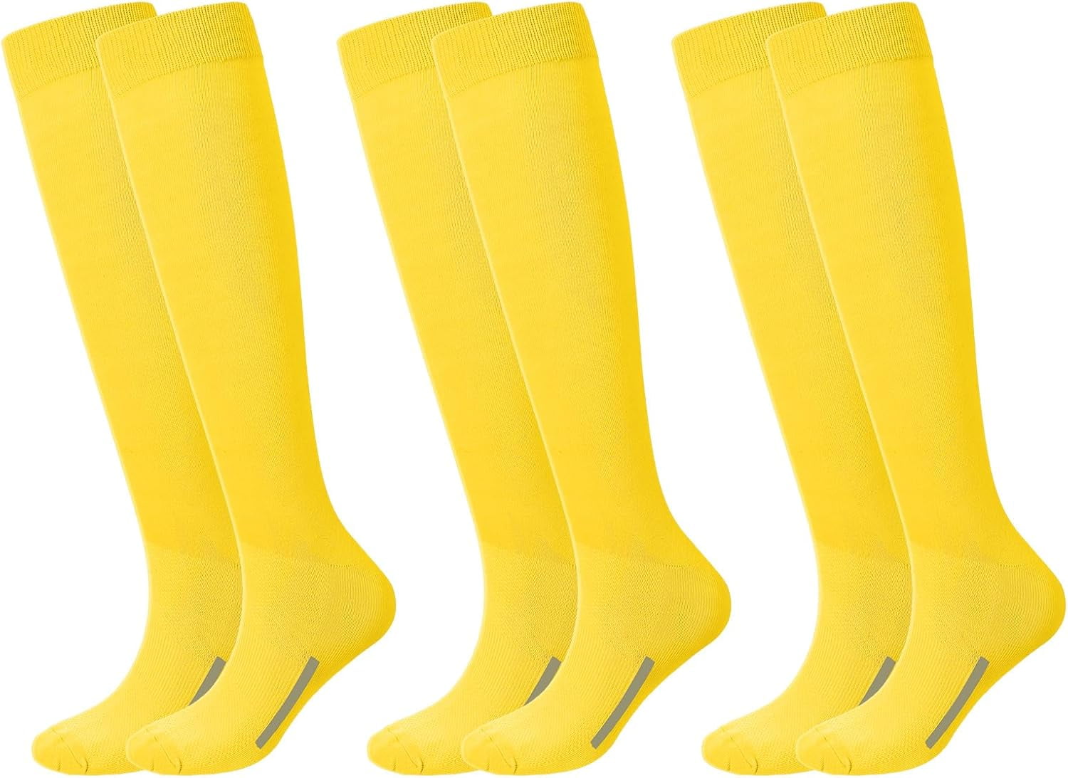 3 Pairs Soccer Socks Bulk Baseball Sock Youth High Long Tube Softball ...