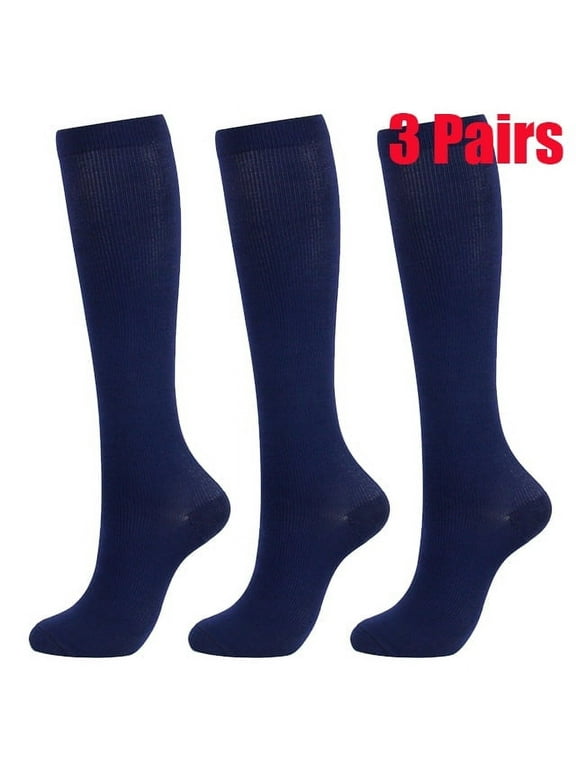 Compression Socks for Women Men - Leopard And Zebra 2 Knee High ...