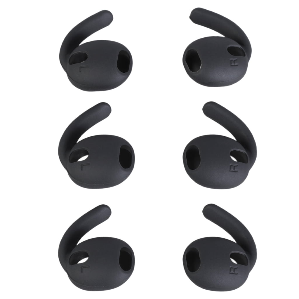 3 Pairs Soft Silicone Ear Covers Ear Hooks For Buds Earbuds Secure and ...