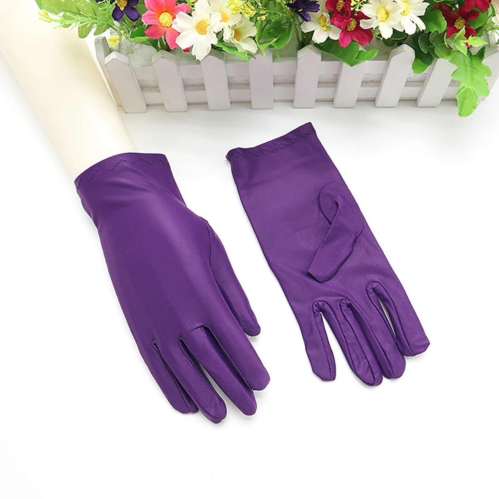 3 Pairs Solid Color Cotton Gloves, Reusable Multi-Purpose Work Gloves ...
