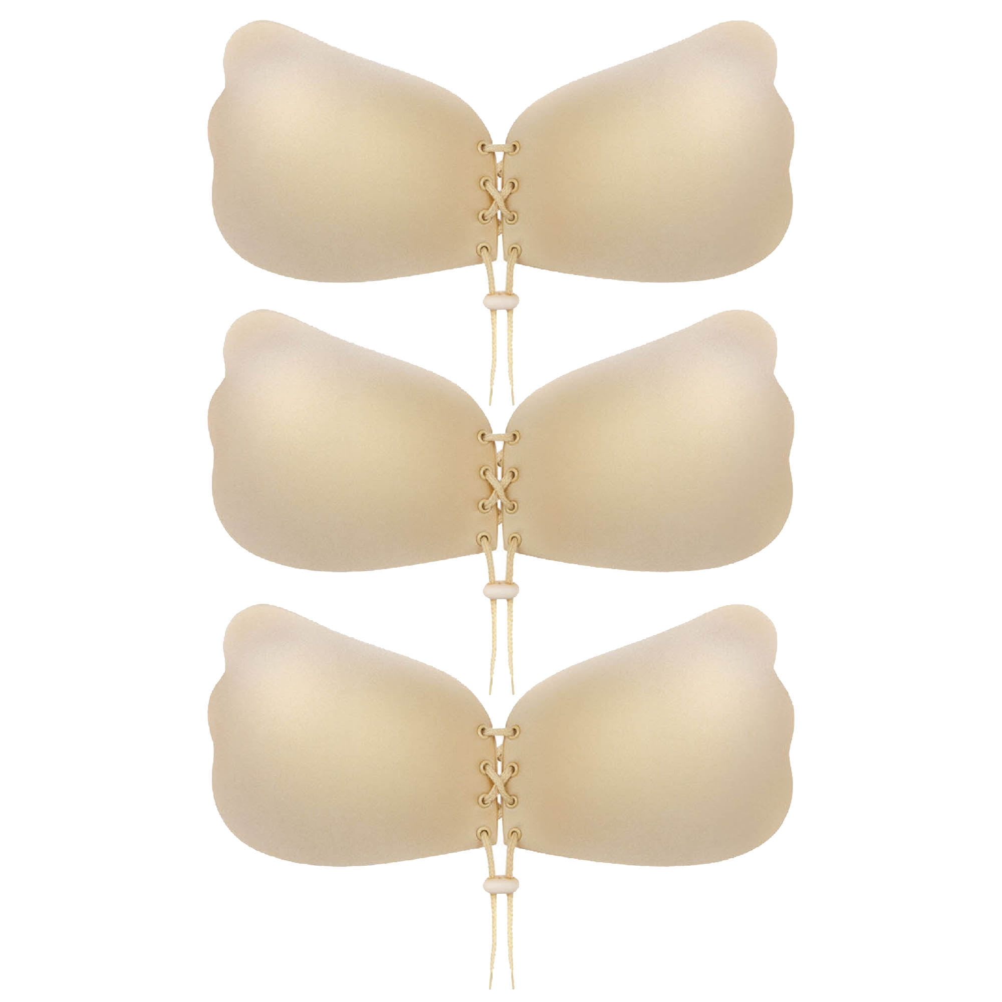 3 Pairs Strapless Bra Push Up, Backless Sticky Adhesive Invincible Lift ...