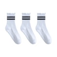 3 Pairs Stylish Stripes Pilates Socks With Silicone Grip Bottom Cotton ...