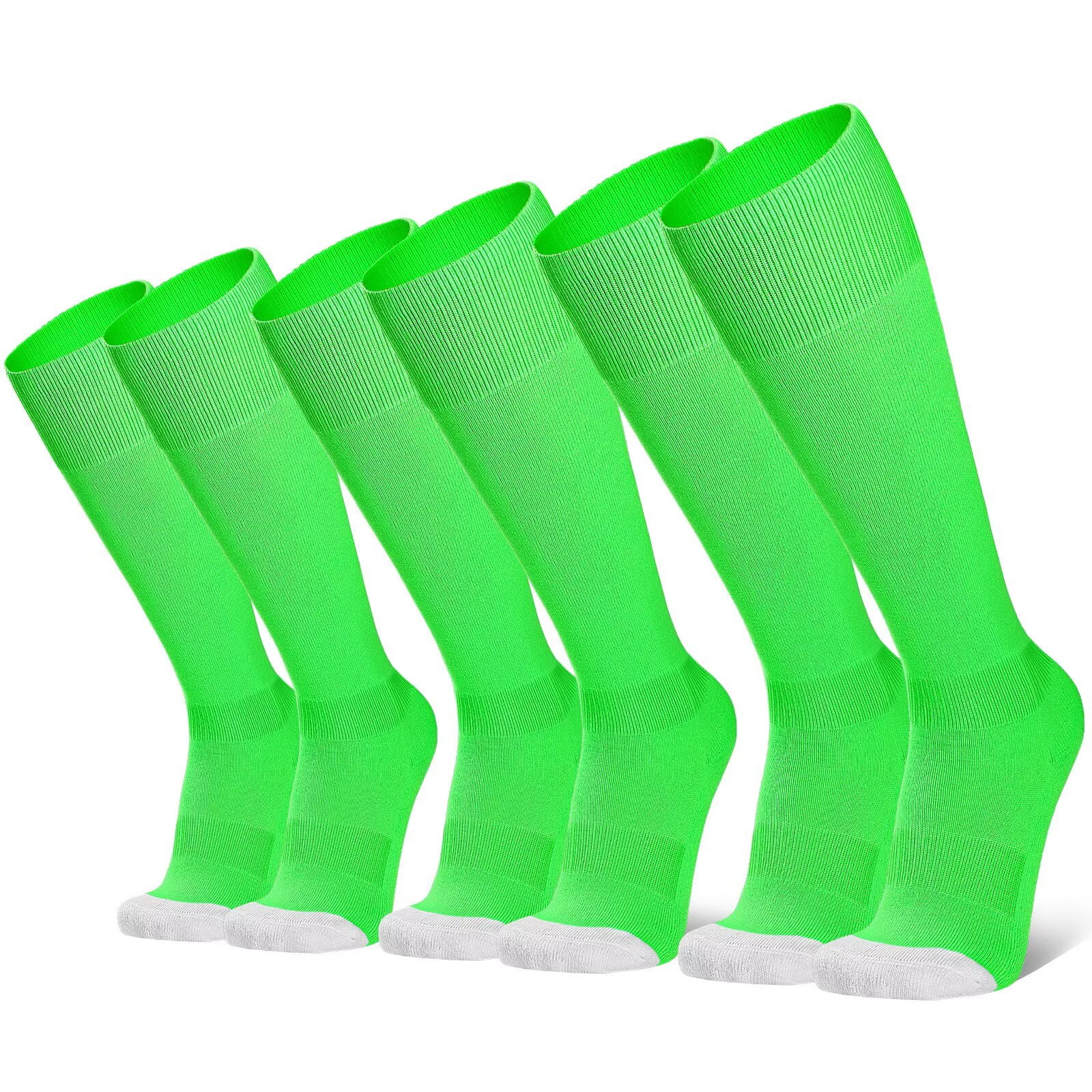 3 Pairs Unisex Baseball/Softball Socks Youth Adult Over-the-Calf Knee ...