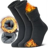 NevEND Men's Thermal Heated Socks 3 Pairs Winter Insulated Wool Thick ...