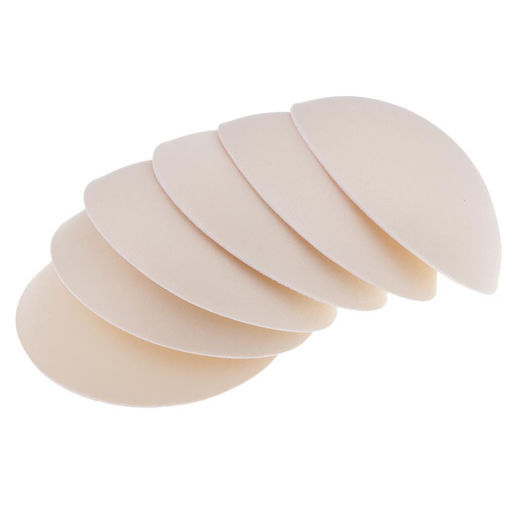 3 Pairs Woman Round Bra Cup Pad Bra Accessory Replacement Foam Brown ...