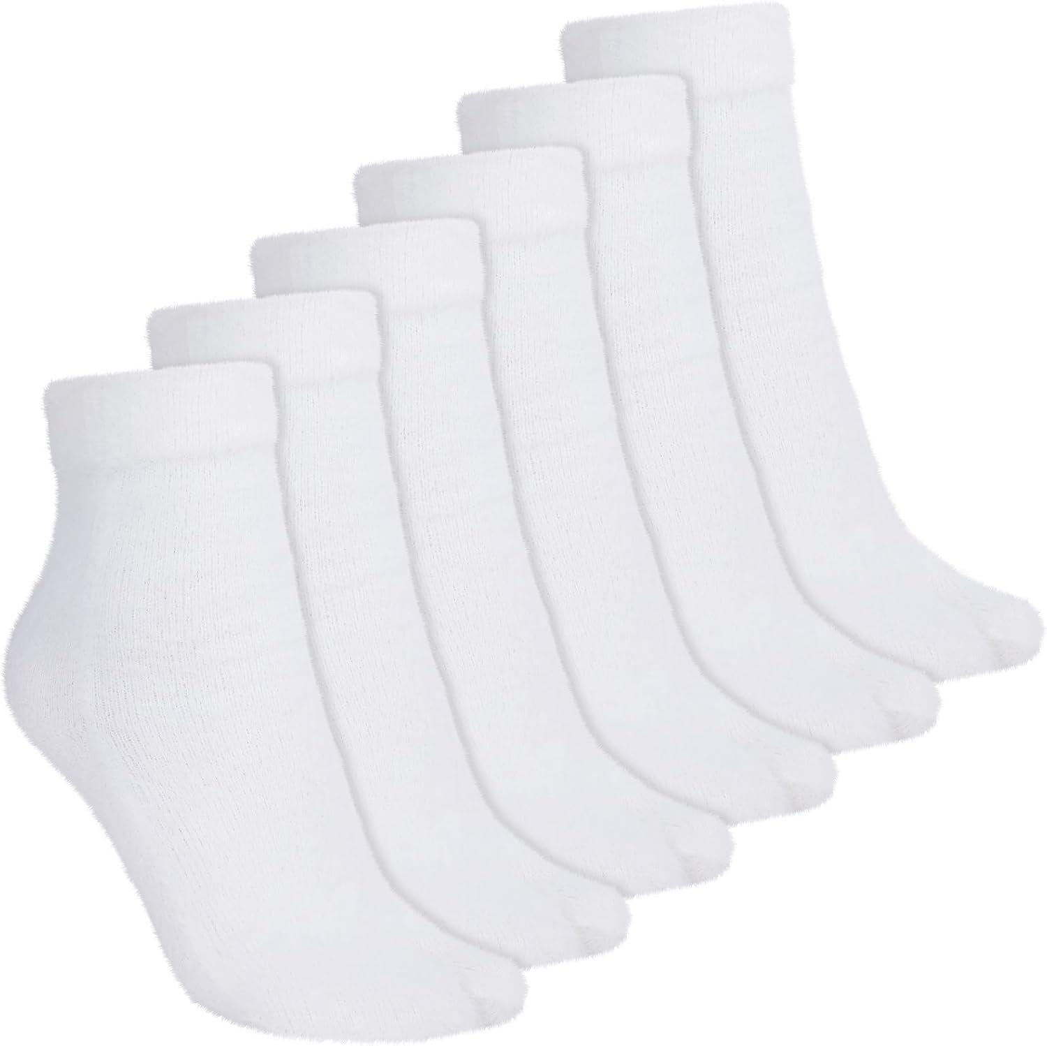 3 Pairs Women Fuzzy Two Toe Socks Winter Plush Japanese Split Toe Socks ...