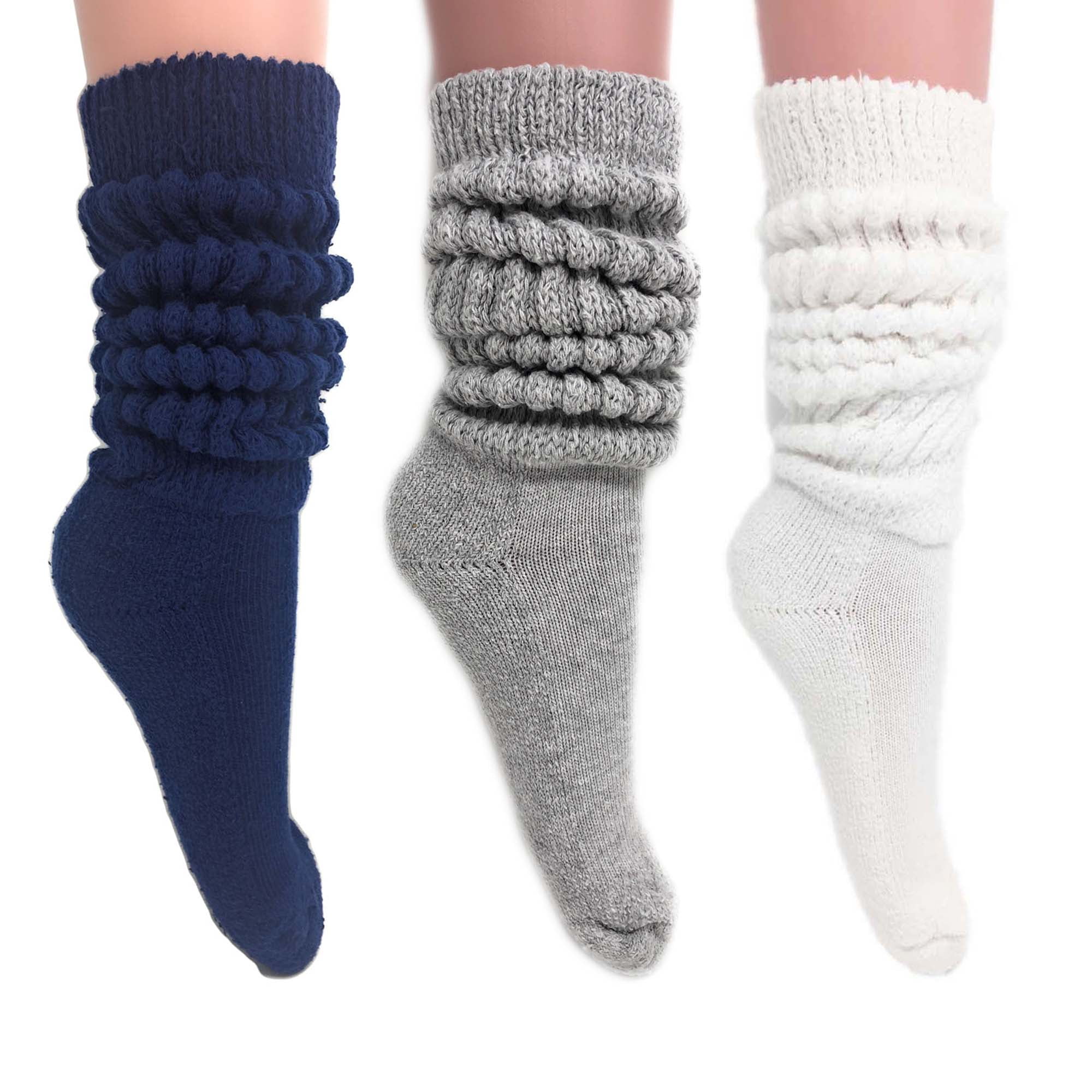 3 Pairs Women's Heavy Slouch Socks Shoe Size 5-10 from AWS/American ...