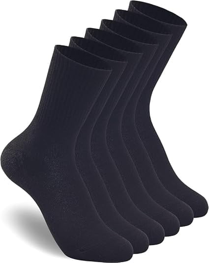 3 Pairs Womens Dress Socks Size 6-9 LightWeight Thin Casual Crew Calf ...