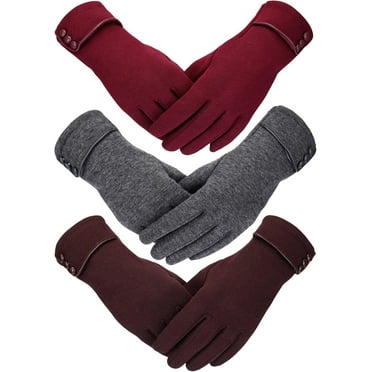 REDESS Women's Winter Warm Gloves, Full Finger Gloves with Sensitive Touch Screen Texting ...