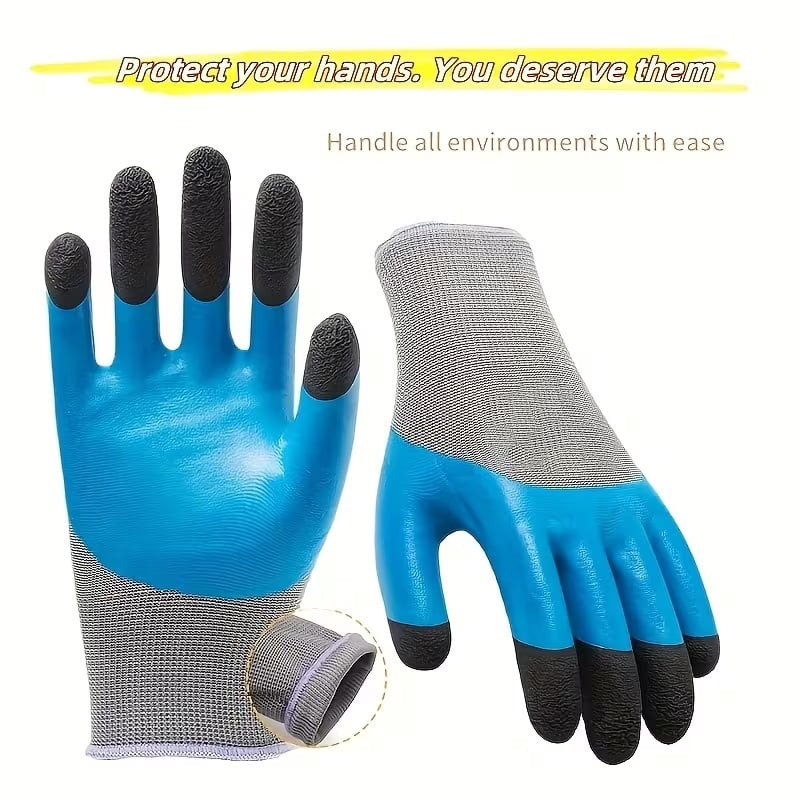 3 Pairs of Durable Non-Slip Protective Gloves for Gardening ...