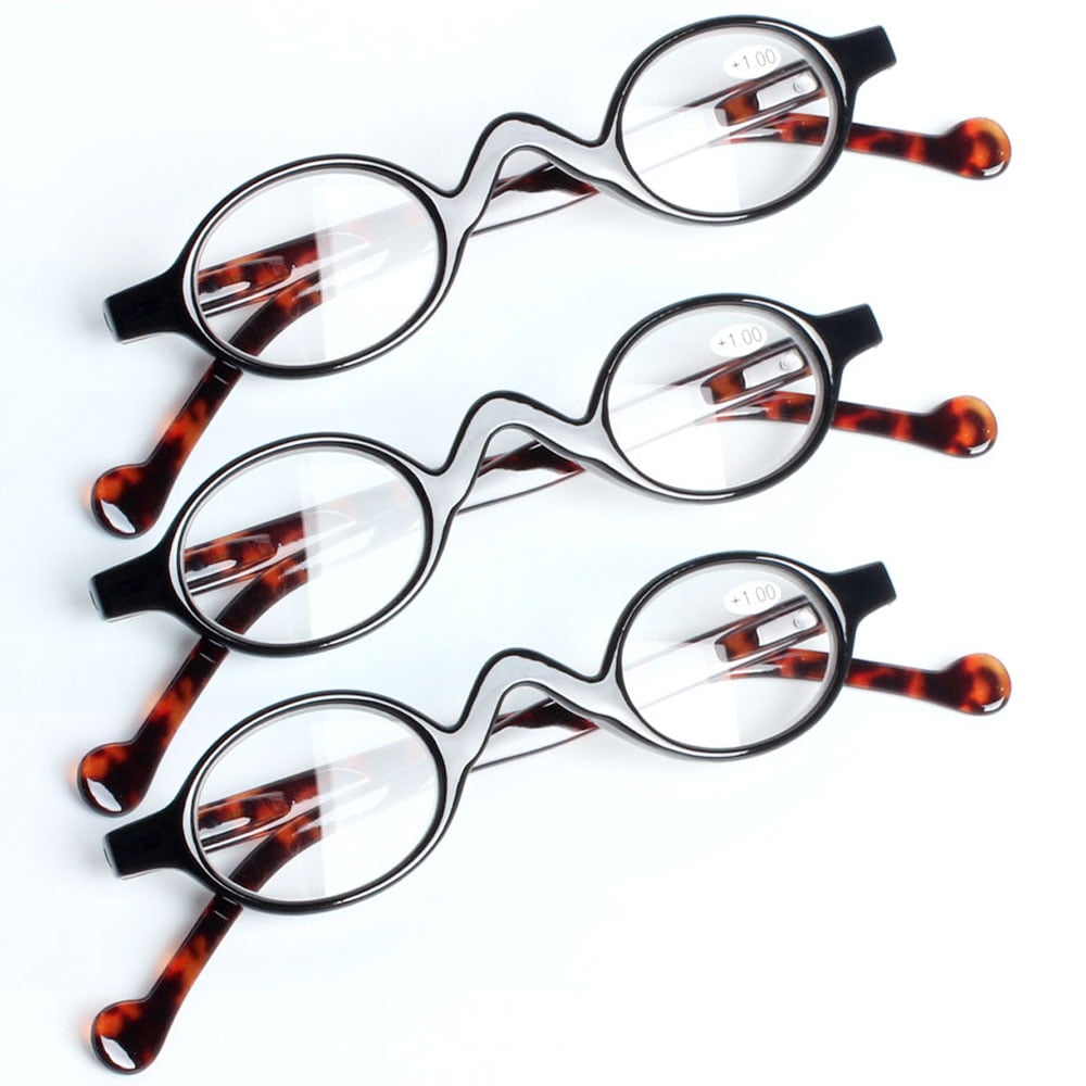 3 Pairs of Men Women Small Oval Vintage Reading Glasses 1.50 ...
