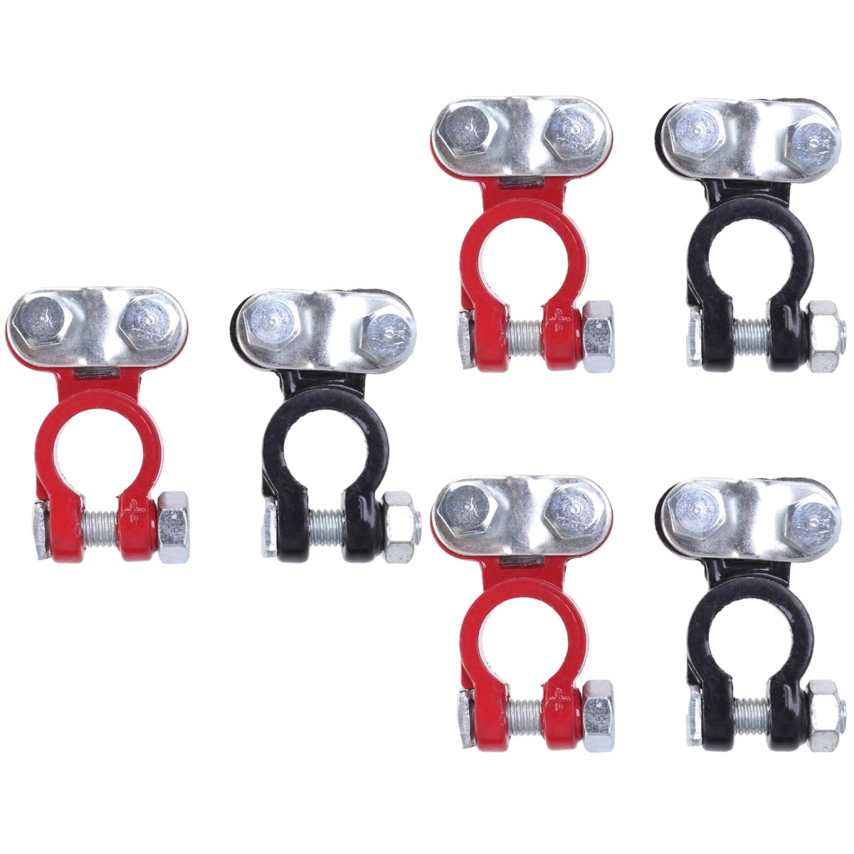 3 Pairs of Professional Battery Cable Terminal Positive Negative ...