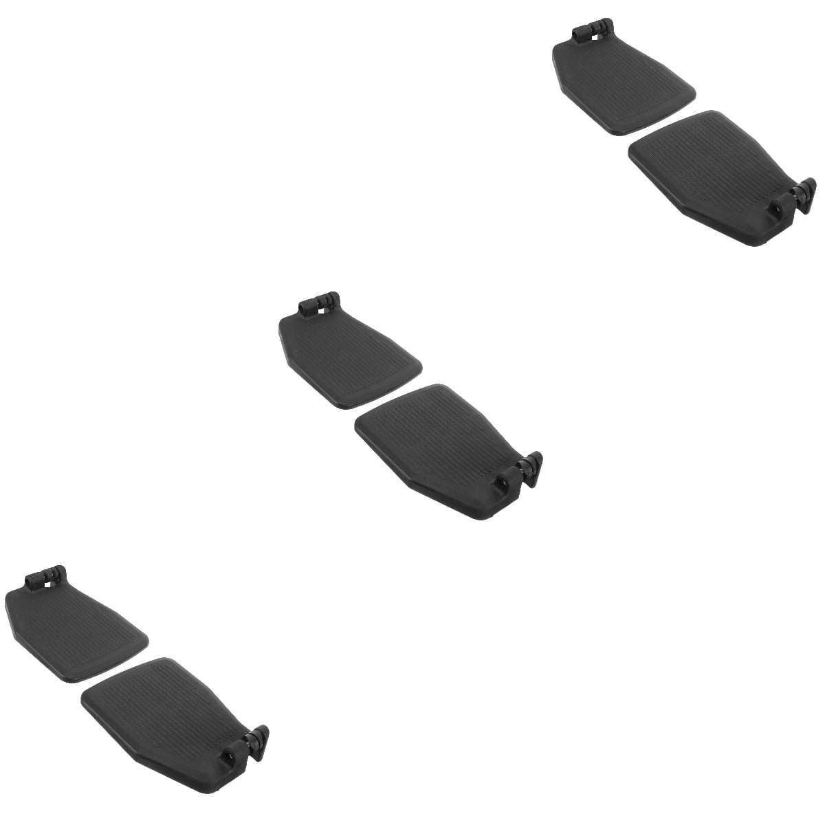 3 Pairs of Wheelchair Footplates Heavy Duty Wheelchair Pedal Universal ...