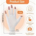 3 Pairs of White Touch Screen Moisturizing Gloves for Dry Hands ...