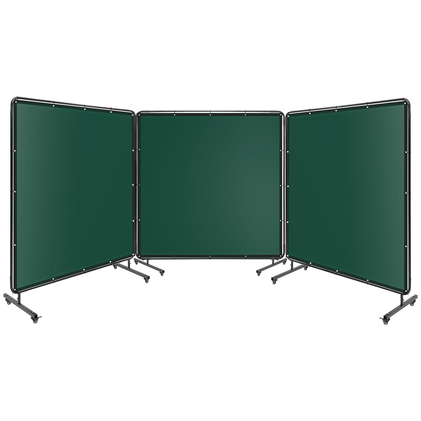 3 Panel 6x6 FT Vinyl Welding Screen with Frame, Flame-Resistant PVC ...