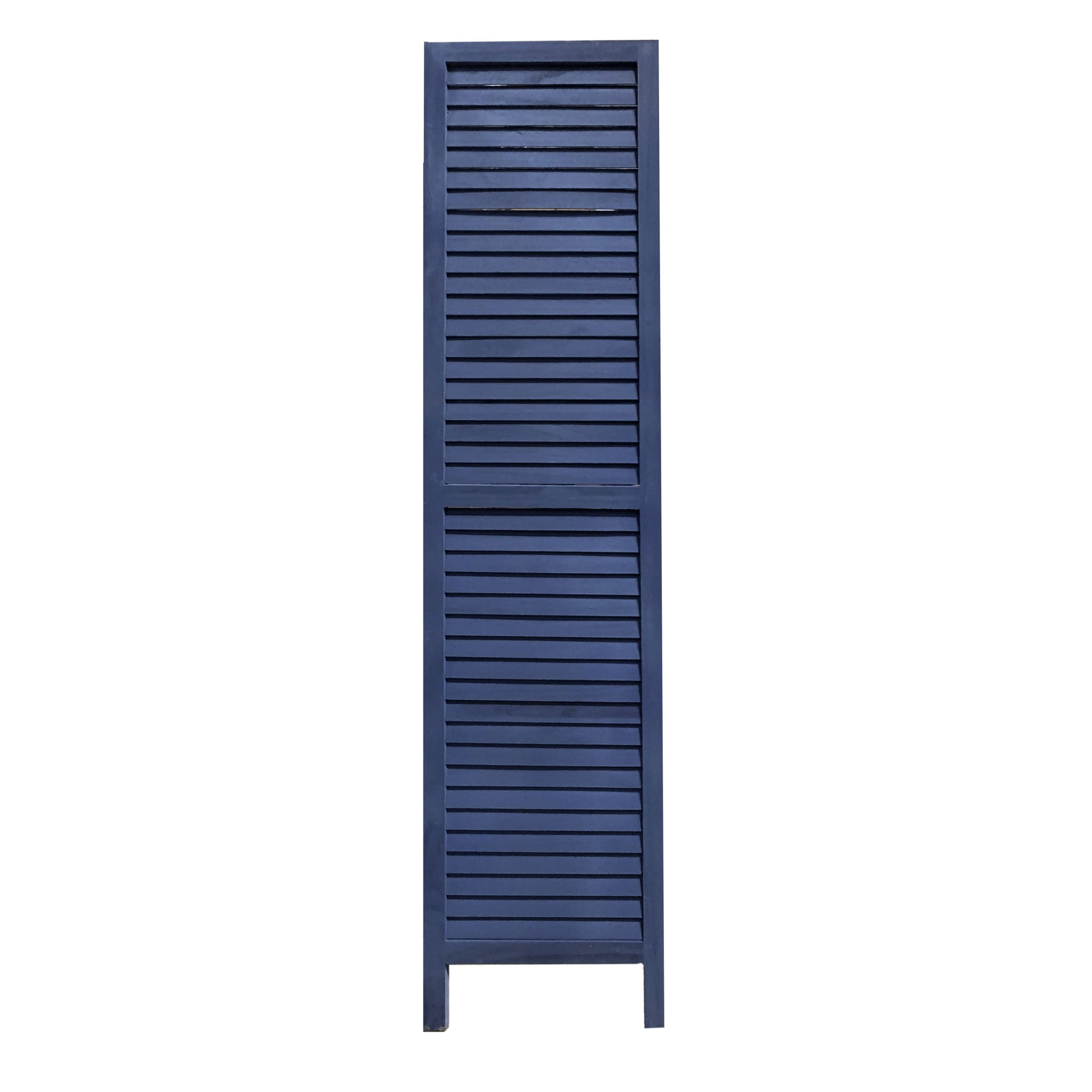 3 Panel Dark Blue Shutter Screen Room Divider - Walmart.com