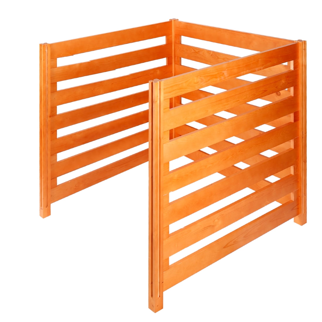 3 Panel Fence 36"Lx36"Wx36"H,Wooden Air Conditioner Barrier, Trash Can ...