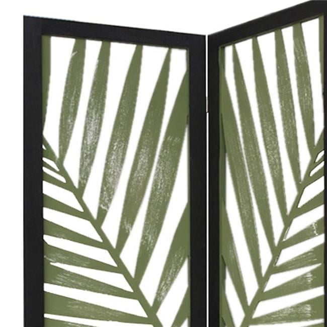 3 Panel Green Room Divider with Tropical leaf - Walmart.com