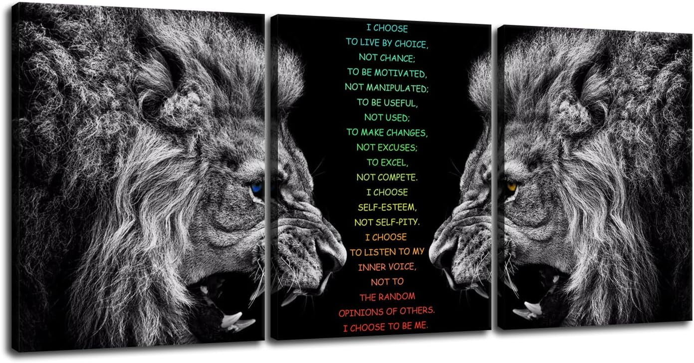3 Panel Inspirational Canvas Perseverance Discipline Consistency Print ...