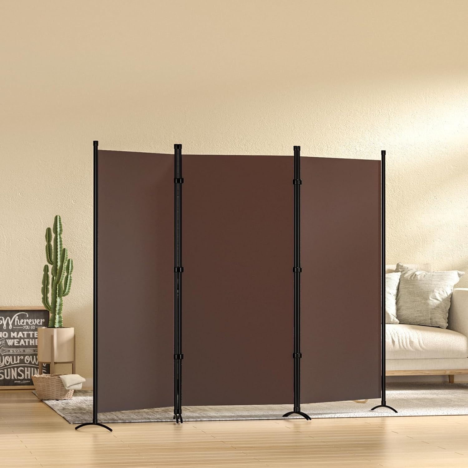 3 Panel Room Divider, 6 FT Folding Privacy Panel Screens for Office ...