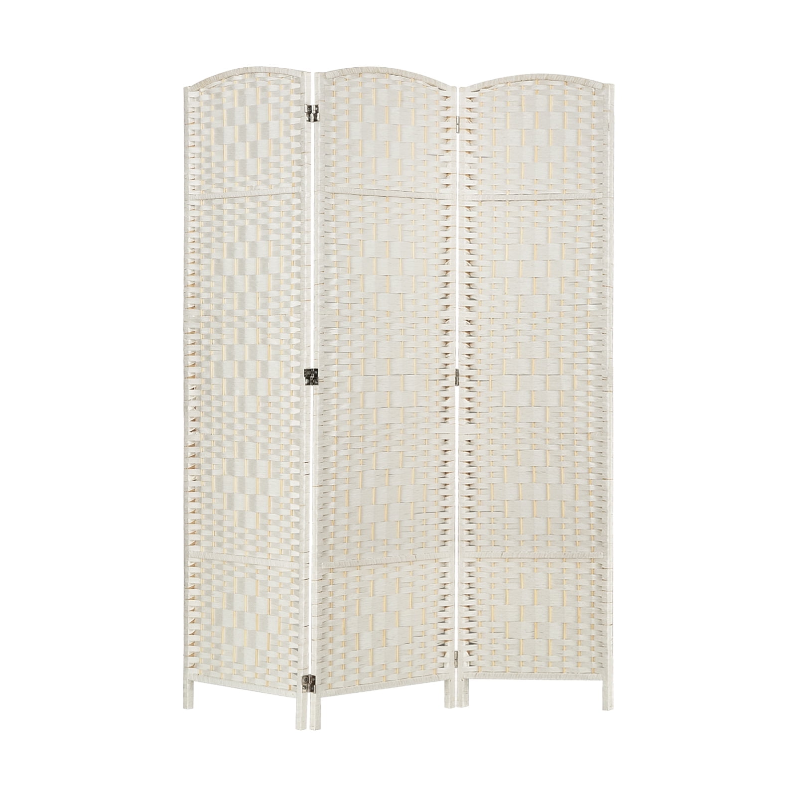 3-Panel Room Divider, 6 ft Office Partition Walls Wood Divider Folding ...