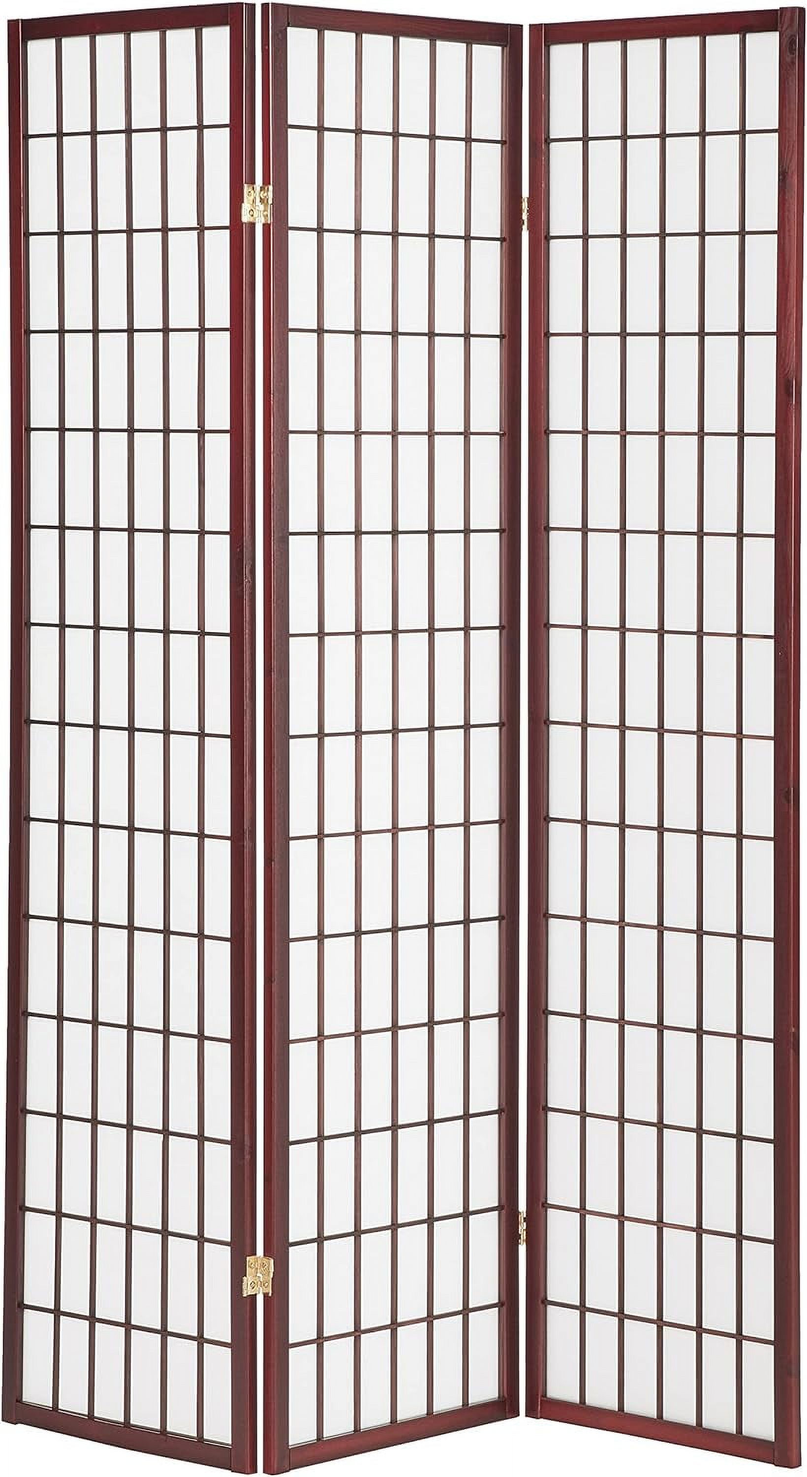 3-Panel Room Divider, Cherry - Walmart.com